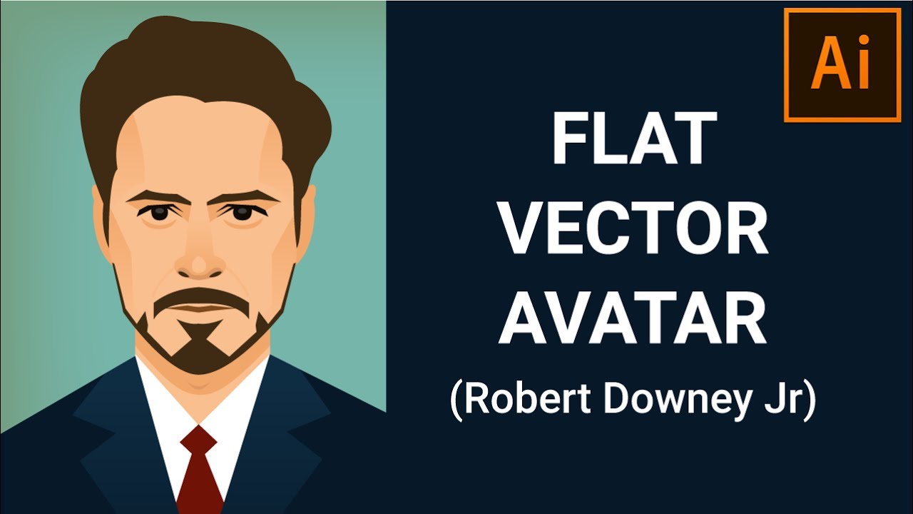 Flat Avatar/Portrait Design Tutorial | Illustrator Tutorial - Premium Graphic Free Graphic ...