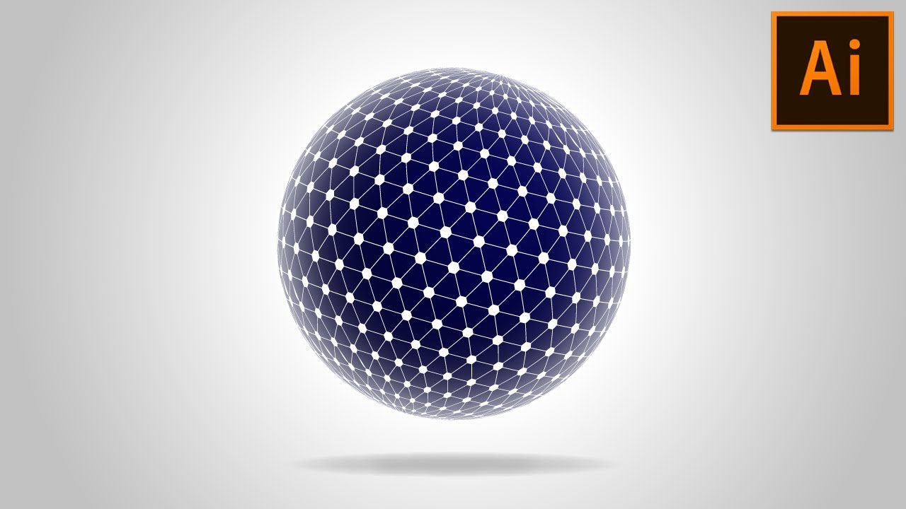 😍 How to create Spherical Tesseract Shape in Adobe Illustrator Tutorial ...