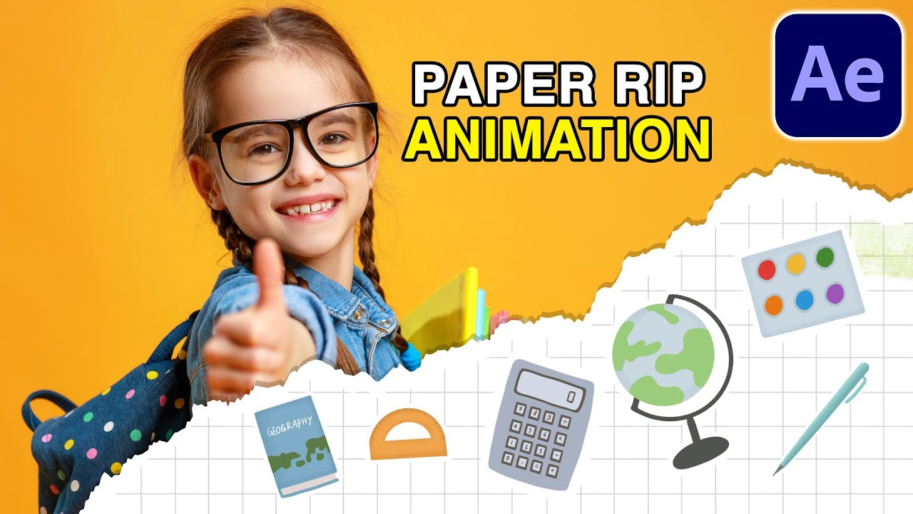 PAPER RIP Animation (Adobe After Effects Tutorial) - Premium Graphic ...