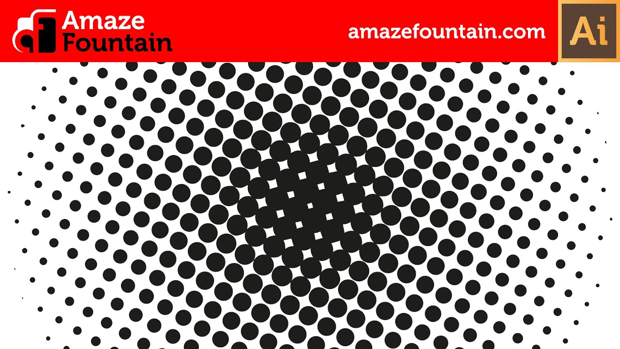 ILLUSTRATOR TUTORIAL: How To Create Halftone Effect (Illustrator Graphics Design Tutorial ...